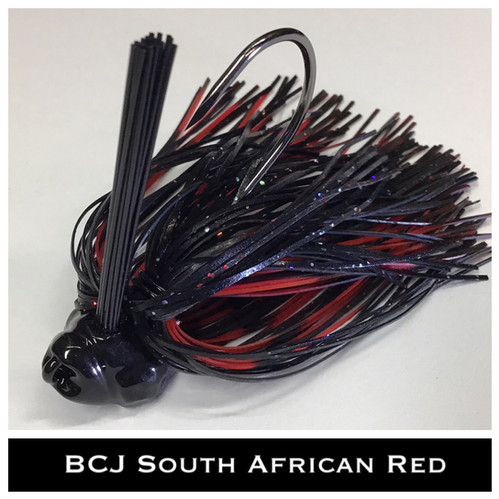 South African Red Football Jig | bryants-custom-jigs