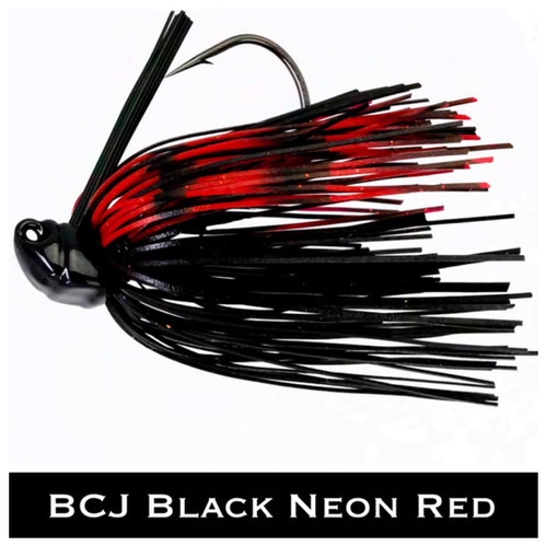 BCJ Black Neon Red | bryants-custom-jigs