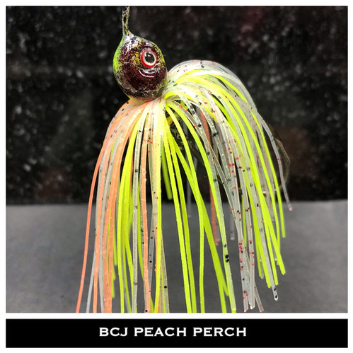 BCJ Peach Perch | bryants-custom-jigs