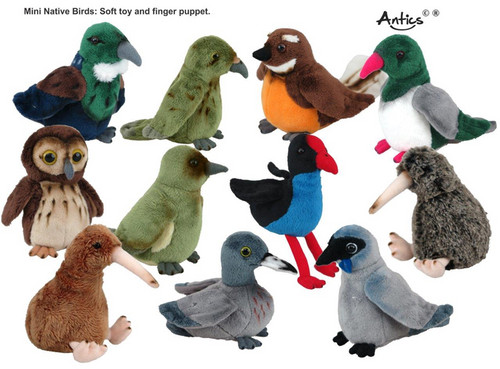 NZ Bird Mini Finger Puppets/Soft Toys | Willow Cottage NZ