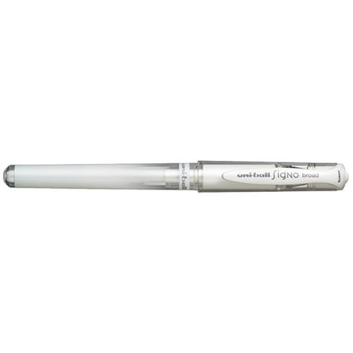 Uni Signo White Gel Pen - Broad | Willow Cottage NZ