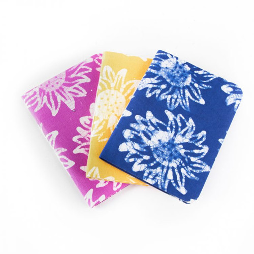 Trade Aid Small Batik Fabric-covered Notebook | Willow Cottage NZ