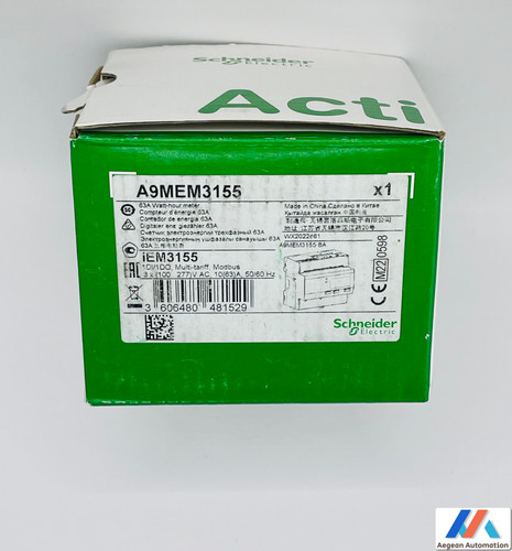 Schneider Electric A9MEM3155 Energy meter - 63 A - Modbus NEW | Aegean ...