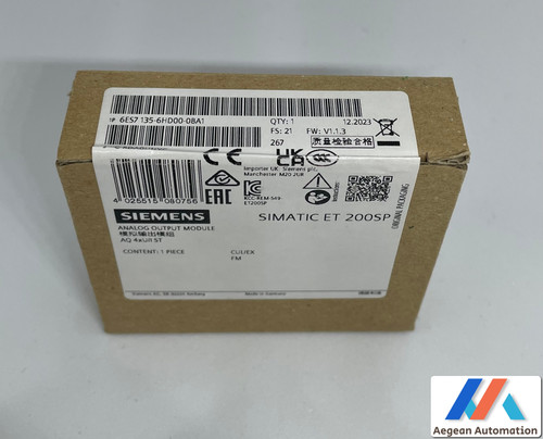 Siemens Simatic 6es7135 6hd00 0ba1 Et 200sp Analog Output Module