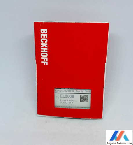 BECKHOFF EL2008 EtherCAT Terminal, 8-Channel Digital Output NEW ...