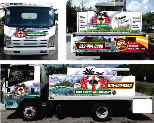 PARTIAL: FERTILIZATION / PEST CONTROL TRUCK VEHICLE WRAP ...