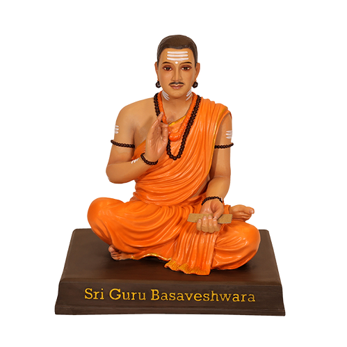 Sri Guru Basaveshwara - Orange-9 inch | MiniCreature