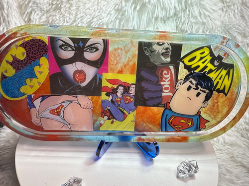 Super hero tray | Basement Bratz Art