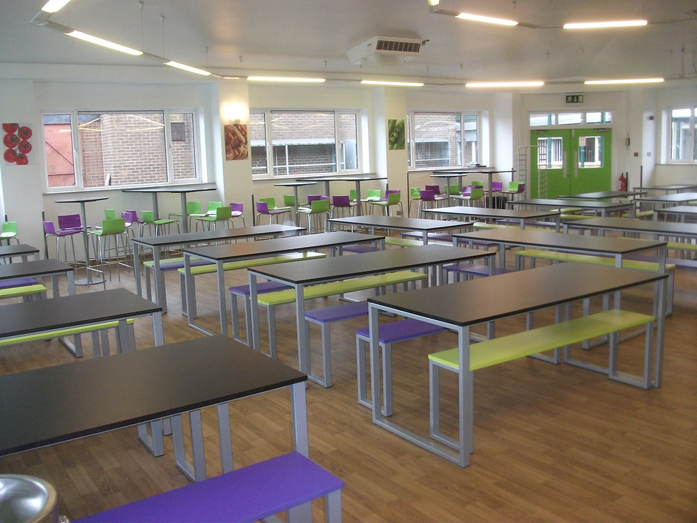 Communal-style school dining furniture