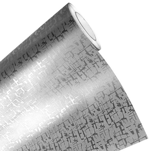 Vinyl Craquelado Plata 1.52m x1m | Misitio