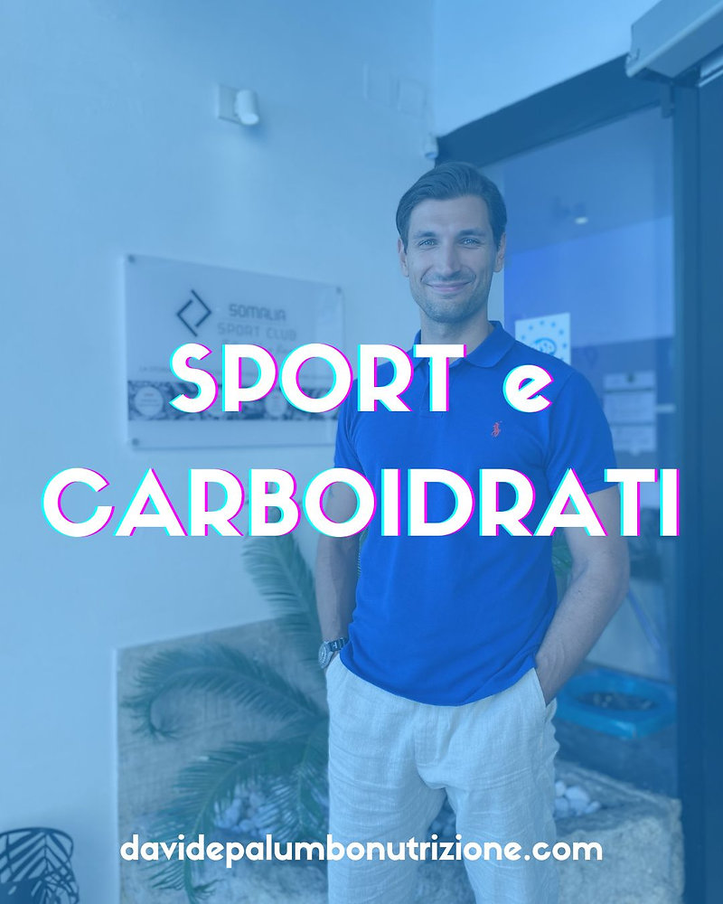 SPORT E CARBOIDRATI 🏋🏻‍♂️