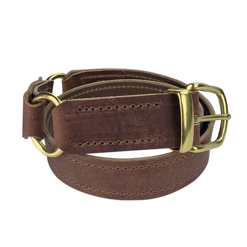 Leather Hobble Belt with Brass Fittings - Oak Brown(TP HOBBLEB ...
