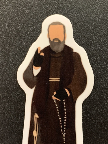 St. Padre Pio Sticker - Express Your Love for the Catholic Faith and ...