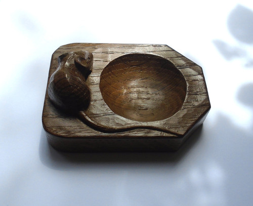 Robert 'Mouseman' Thompson Dark Oak Pin Tray - Rare Right-Hand Side ...