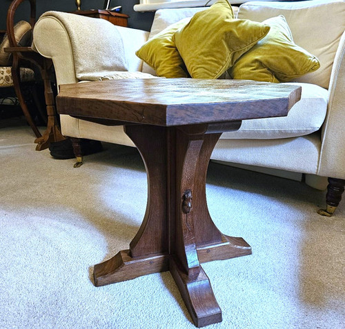 Vintage Robert 'Mouseman' Thompson Coffee Table | Yorkshire Mouse