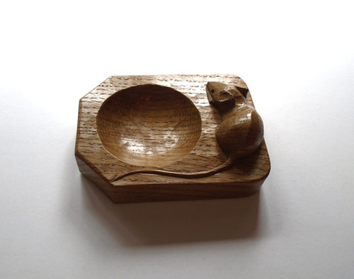 Robert 'Mouseman' Thompson Hand Carved Oak Pin Tray / Dish | Yorkshire ...