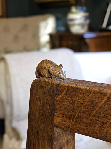 Vintage Robert 'Mouseman' Thompson Armchair. | Yorkshire Mouse