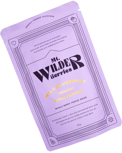 Mt Wilder - Wild Blueberry Certified Organic Powder 100g | Go Vita Berwick
