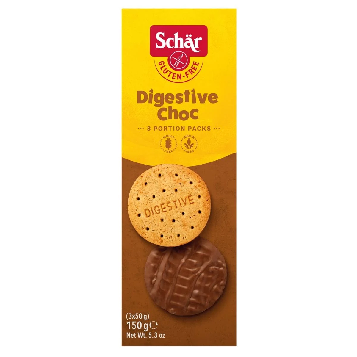 Schar - Digestive Choc Biscuits (Gluten Free) | Go Vita Berwick