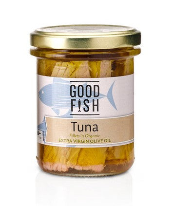 Olive Green - Organic Good Fish Tuna in EVOO 190g | Go Vita Berwick