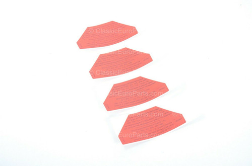 ALPINA WHEEL RED HUB CAP BACK STICKER C83 / C88 / C94 / C95 / C96 ...