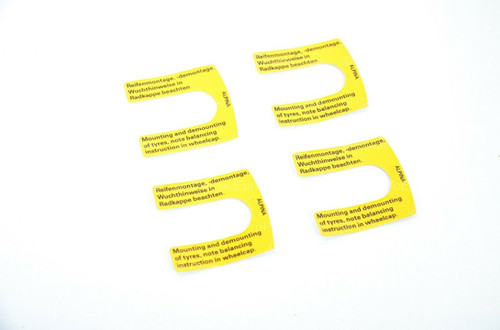 ALPINA WHEEL YELLOW HUB CAB BACK STICKER C88 / C94 / C95 / C96 ...