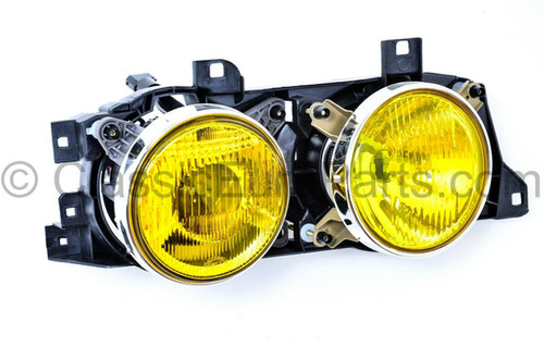 BMW E32 / E34 RIGHT SIDE FRENCH YELLOW ELLIPSOID HEADLIGHT | Classique ...