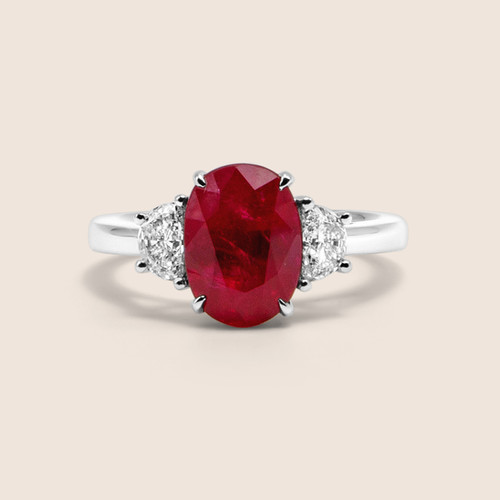 Platinum Ruby & Diamond Ring | Persona Fine Jewelry