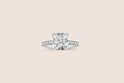 Platinum Cushion Cut Diamond Ring | Persona Fine Jewelry