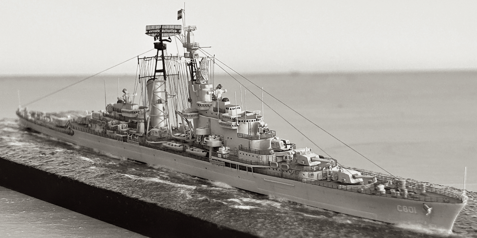 HNLMS De Ruyter (Cold War-era cruiser). 1/700, Doggy Industries - Ready ...