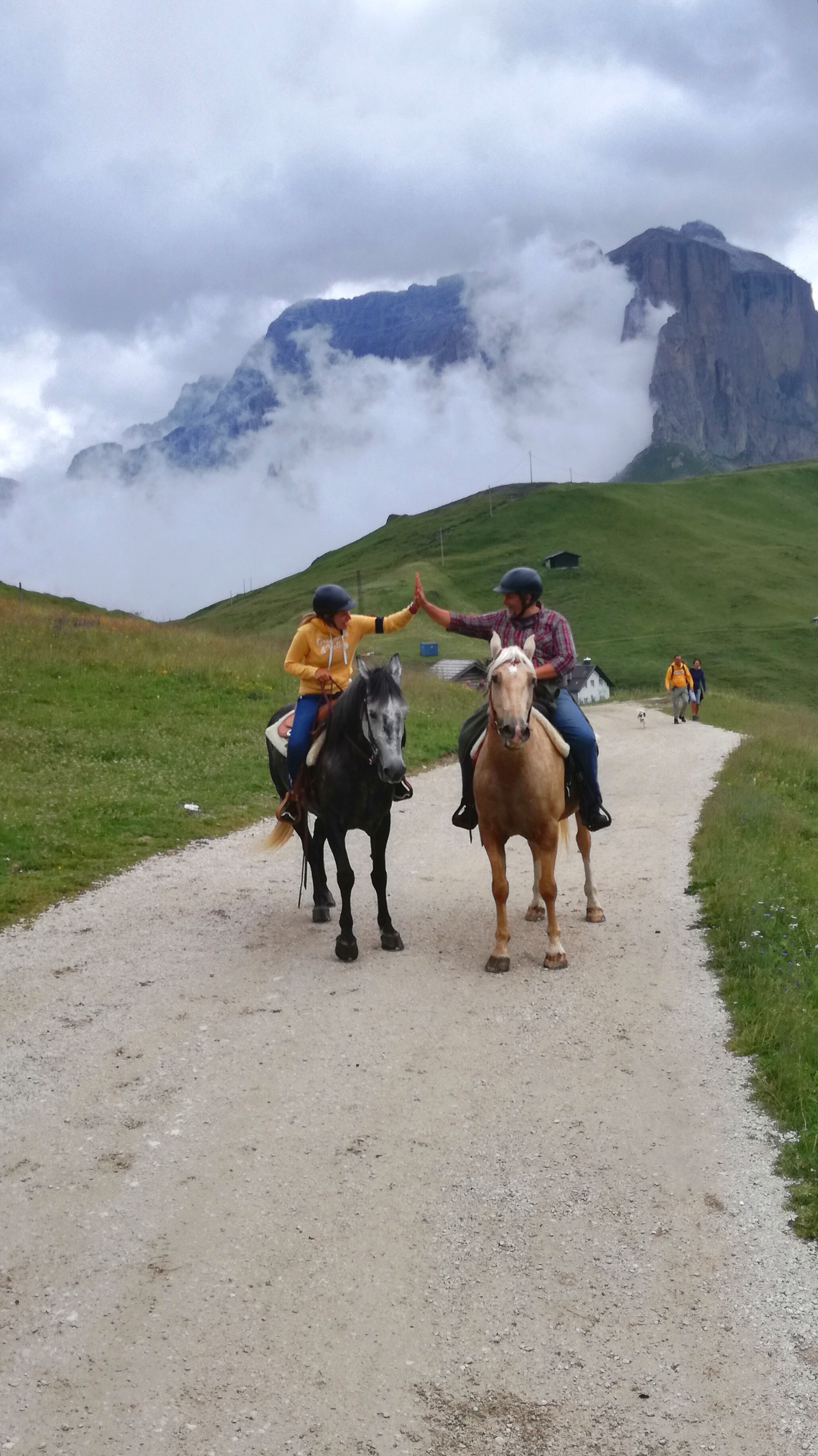 Charlotte Horse Riding DOLOMITES Italy, Horseback riding Campitello
