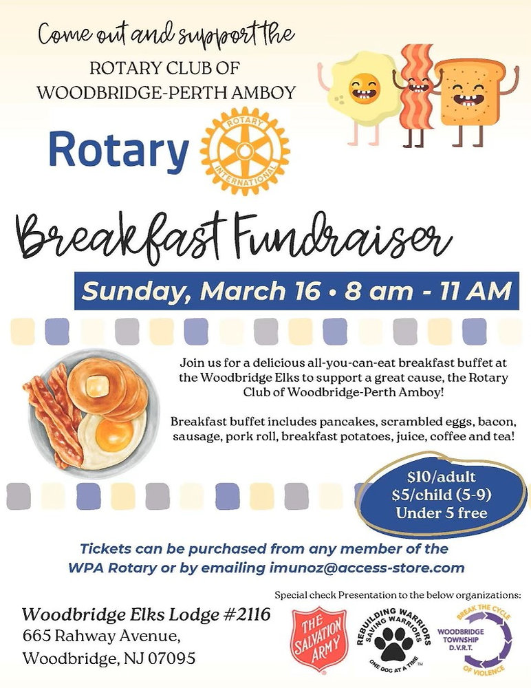 Rotary Club Woodbridge : Breakfast Fundraiser