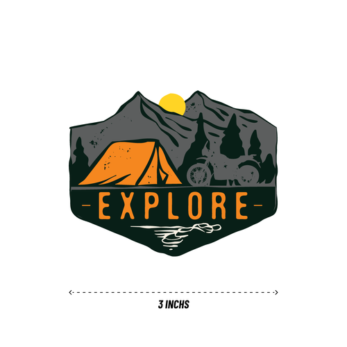 Buy Explore Sticker | The Biker Wish