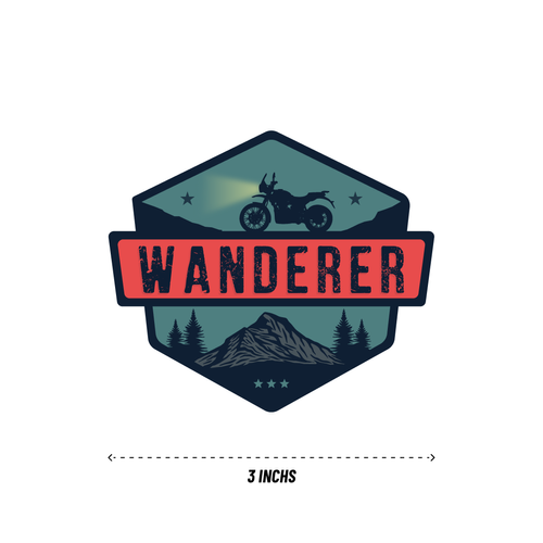 Buy Wanderer Sticker | The Biker Wish