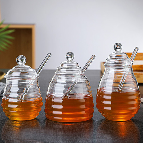 8.5 Oz Glass Honey Bee Hive Jar | Timberland Orchard
