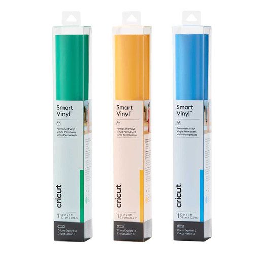 CRICUT Smart Vinyl™ Sampler – Permanent (3 ft) Grass - Ocean - Maize ...