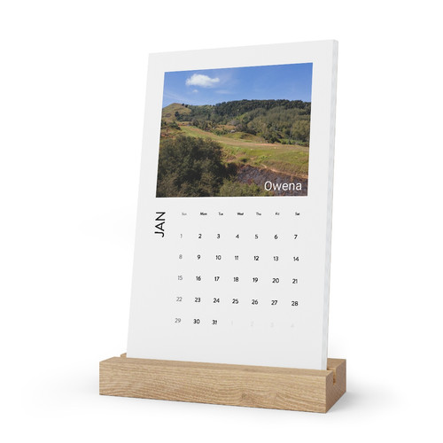 Vertical Desk Calendar | MissionaryBushPilot