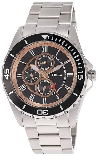 TIMEX E-Class Analog Black Dial Men's Watch - TI000P50100 | Sabharwaal