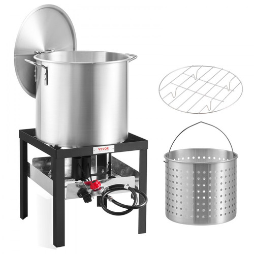Qt Seafood Boiling Kit with Strainer Outdoor Crab Crawfish Cooking Pot ...