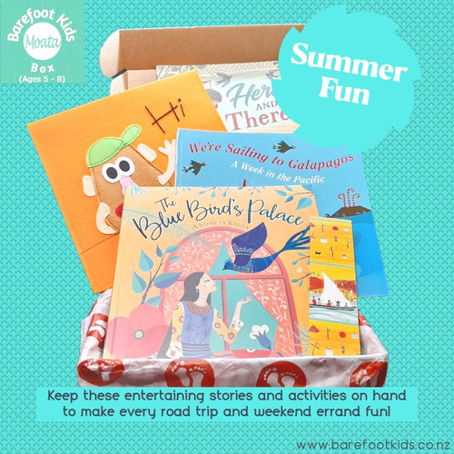Summer Fun Book Box - Moata (For Ages 5 - 8) @ Barefoot Kids Online