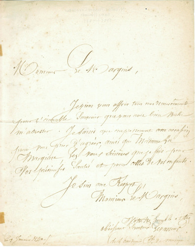 Nicolas-Prosper Levasseur Autograph Letter | 1st ANTIQUES