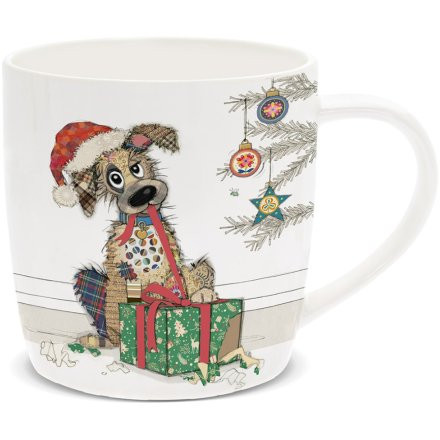 Bug Art Festive Murphy the Mutt Fine China Mug | Mythic Realm