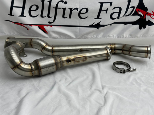 V2 J-Pipe CATTED (2015-2021 WRX) | Hellfire Fabrication