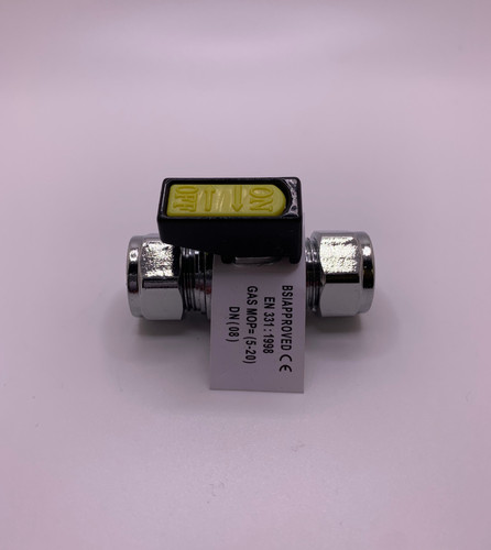 Mini Gas Ball Valve - Straight | Tnj Pipe Clips Ltd