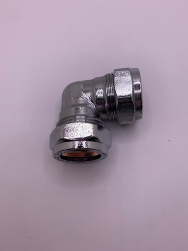 Chrome Plated 90 Degree Compression Elbow | Tnj Pipe Clips Ltd