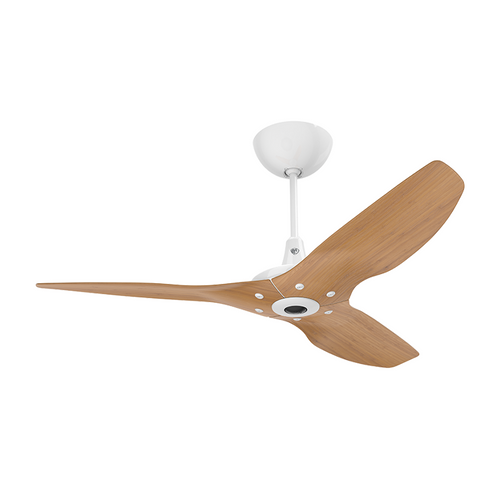 Haiku 52" / 60" H-series DC Fan, Caramel, White Stem Universal Mount ...