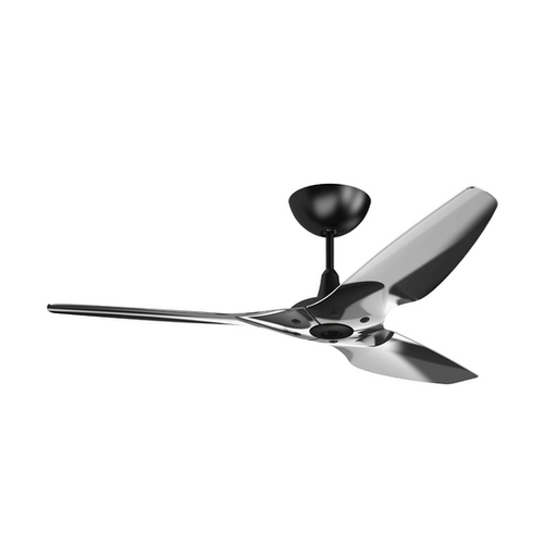 Haiku 52" H Series Alum Chrome DC Fan, Black Stem, Universal Mount ...