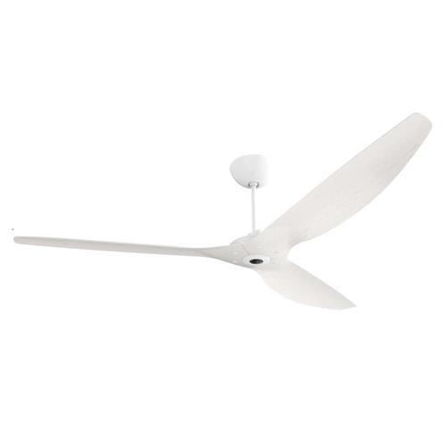 Haiku 84-series Indoor DC Fan, Driftwood Aluminium, White Stem | phylux ...