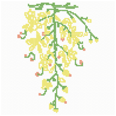 Konnapoo Cross Stitch Big | Viswas Embroidery