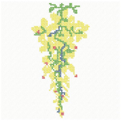 Konnapoo Crosss Stitch Medium | Viswas Embroidery